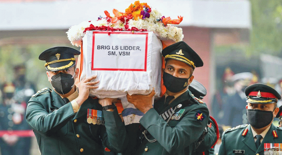 ധീര സൈനികന്‍ ബ്രിഗേഡിയര്‍ എസ് എല്‍ ലിഡ്ഡറിന് രാജ്യം വിട നല്‍കി ...